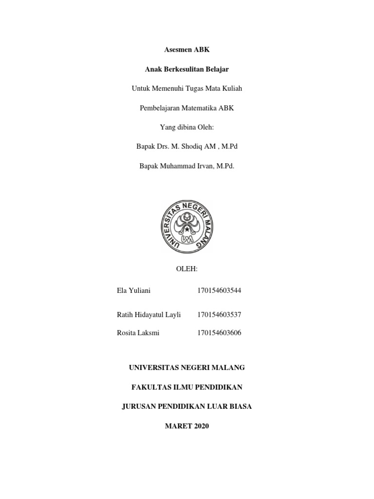 Asesmen ABK AKB | PDF