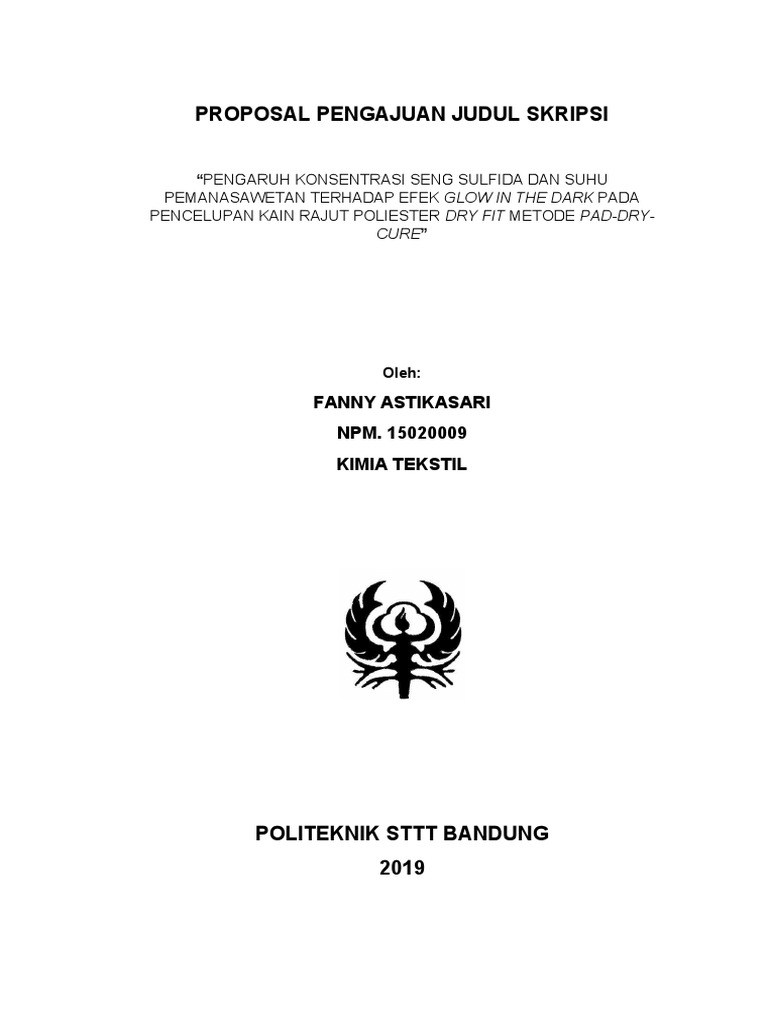 Proposal Judul Skripsi Fanny Astikasari | PDF