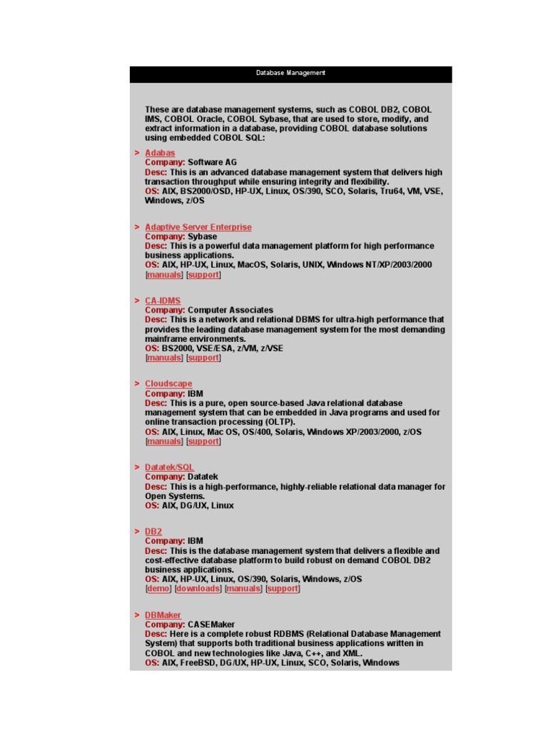 Database Management | PDF | Ibm Db2 | Databases Database Management | PDF | Ibm Db2 | Databases