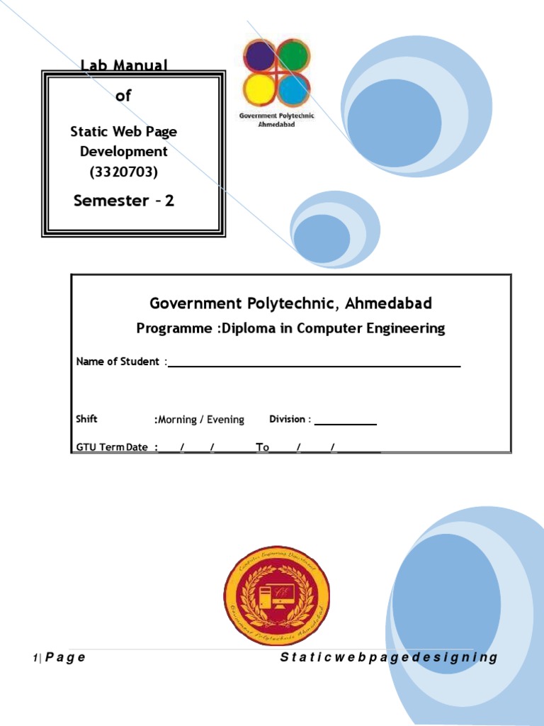 Web Development Lab Manual | PDF | World Wide Web | Internet & Web
