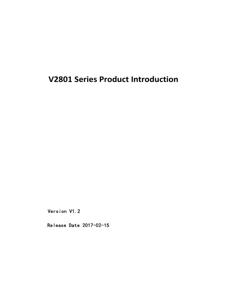 V2801 Series Product Introduction | PDF | I Pv6 | Ip Address