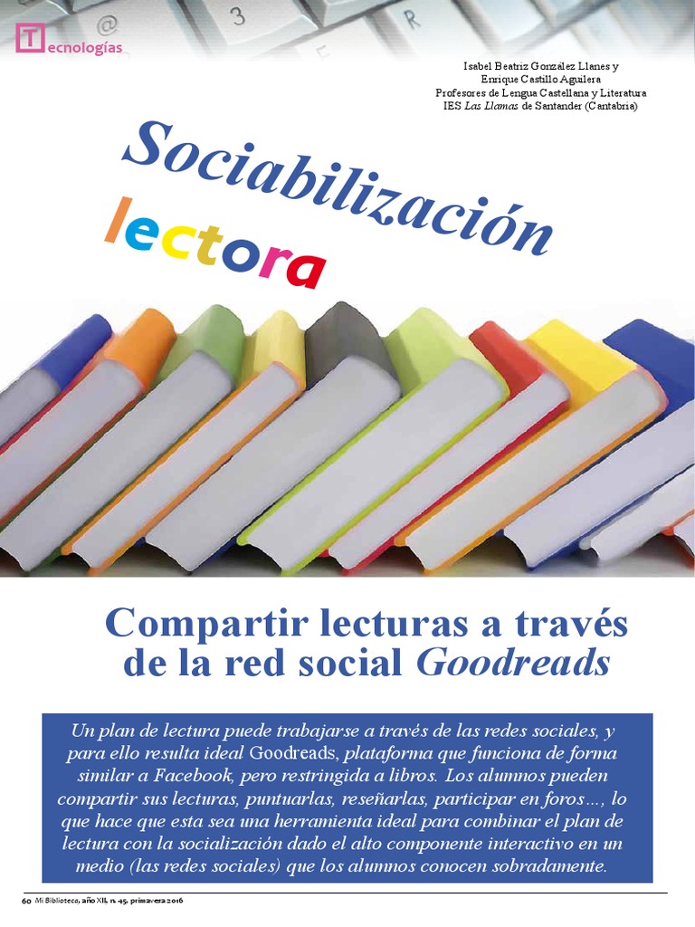 Compartir Lecturas A Travésde La Red Social Goodreads | PDF | Servicio ...