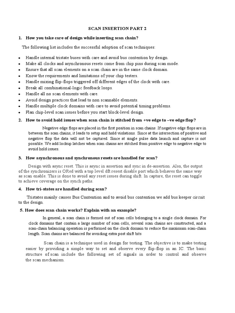 Scan Insertion Assignment - 2 | PDF | Computer Science | Electronic ...