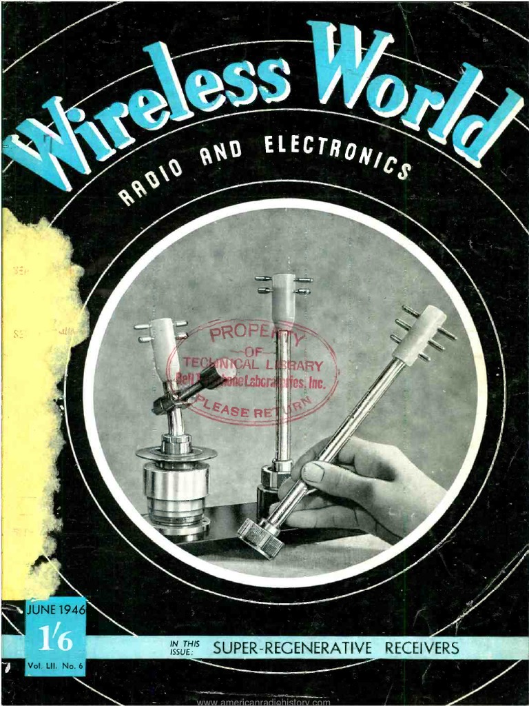 Wireless World 1946 06 | PDF | Vacuum Tube | Loudspeaker