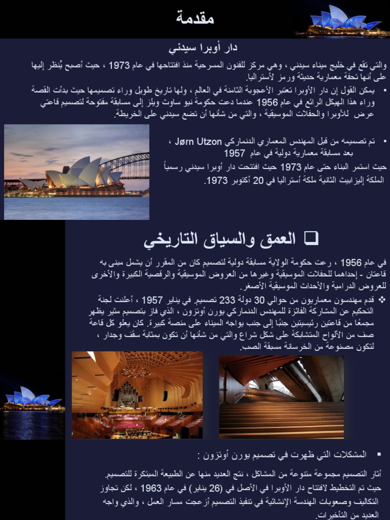 Sydney Opera House Travel PowerPoint Templates Widescreen | PDF
