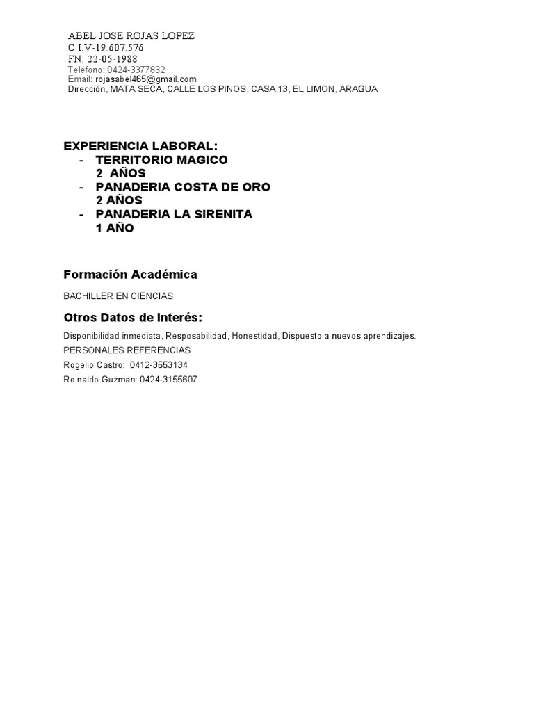 Abel Curriculum | PDF