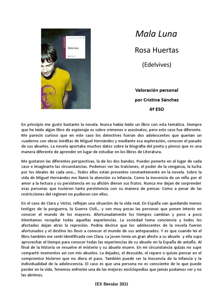 Mala Luna, de Rosa Huertas | PDF