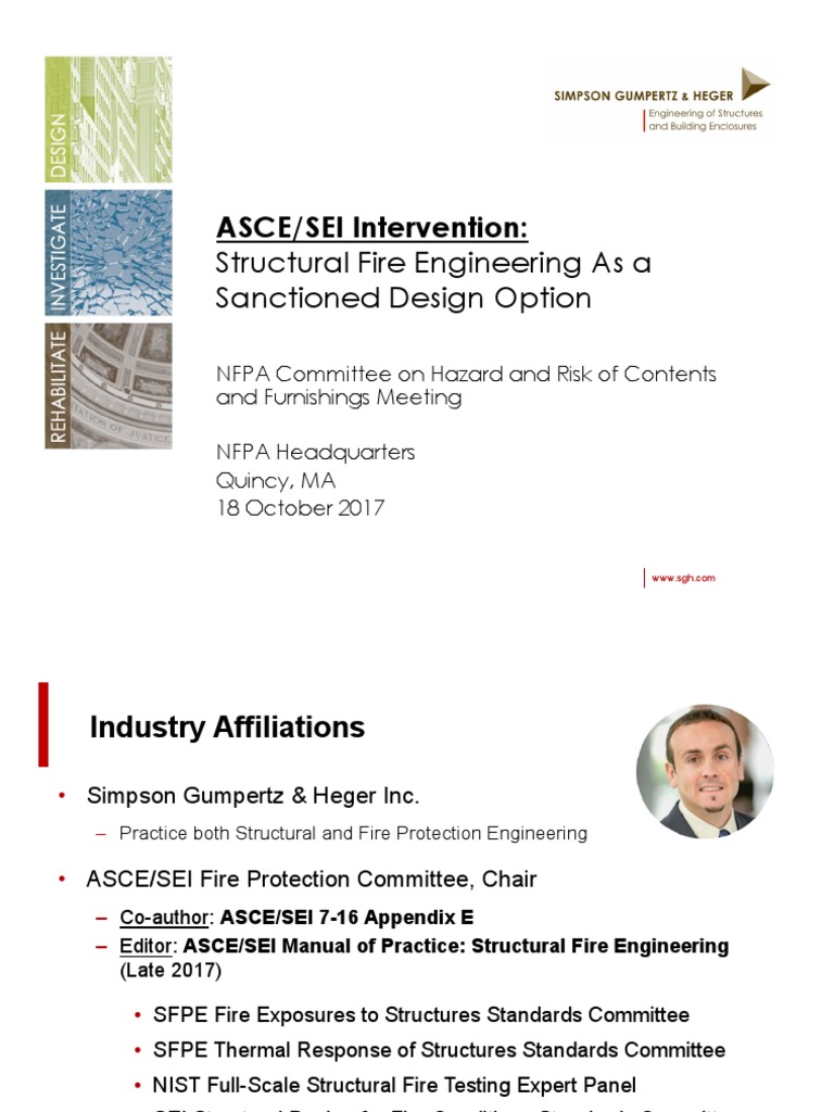 ASCE/SEI Intervention:: Structural Fire Engineering As A Sanctioned Design Option | PDF ...