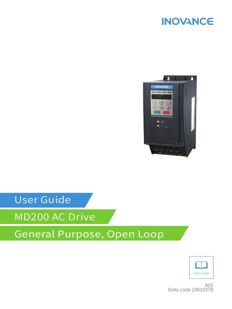 Inovance MD200 VFD Quick Guide English 20 4 20 | PDF | Alternating ...