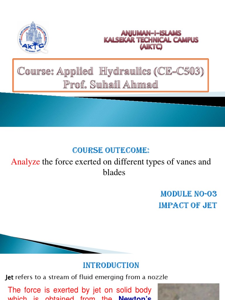 Impact - of - Jet Fluid Mechanics | PDF | Jet Engine | Force