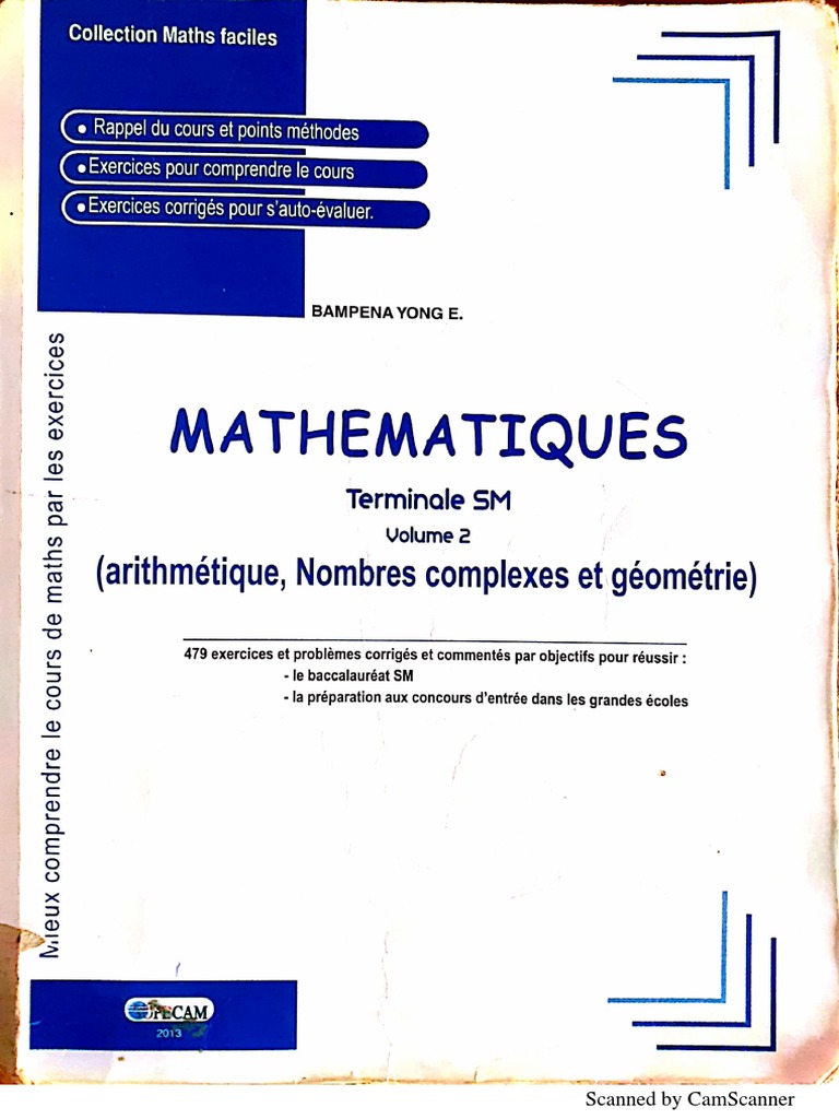 Brochure de Maths (Arithmétique Complexe Géométrie) | PDF
