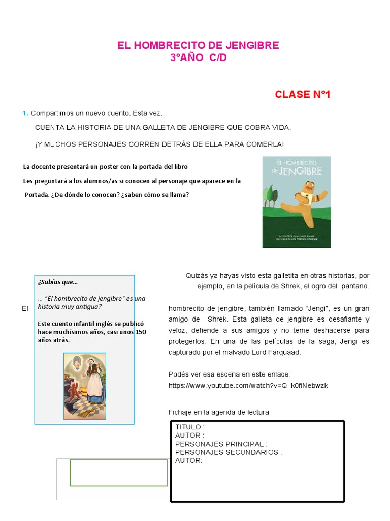 El Hombrecito de Jengibre SECUENCIA 3RO CD | PDF