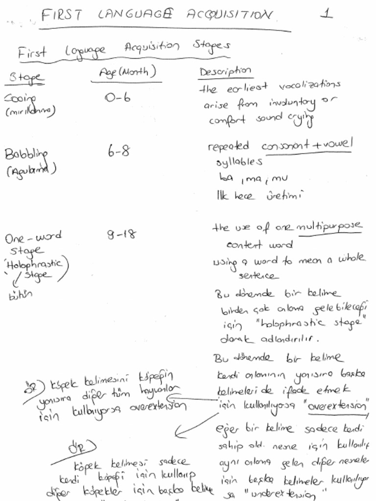 First Language Acquisition | PDF