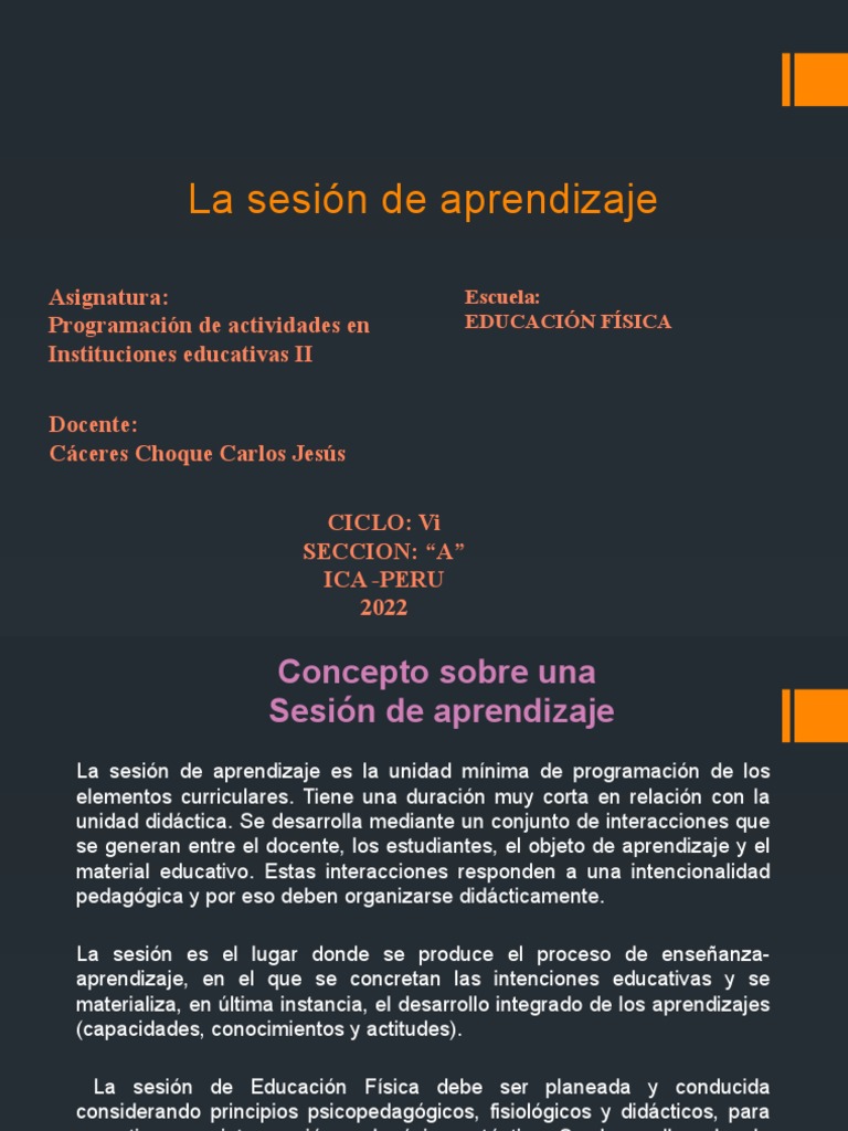 OTP Sesion de Aprendizaje | PDF | Aprendizaje | Evaluación