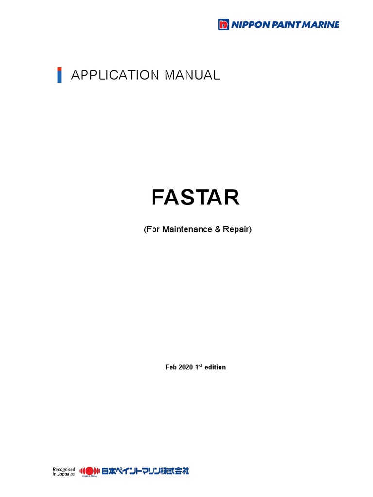 Fastar: Application Manual | PDF | Paint | Personal Protective Equipment