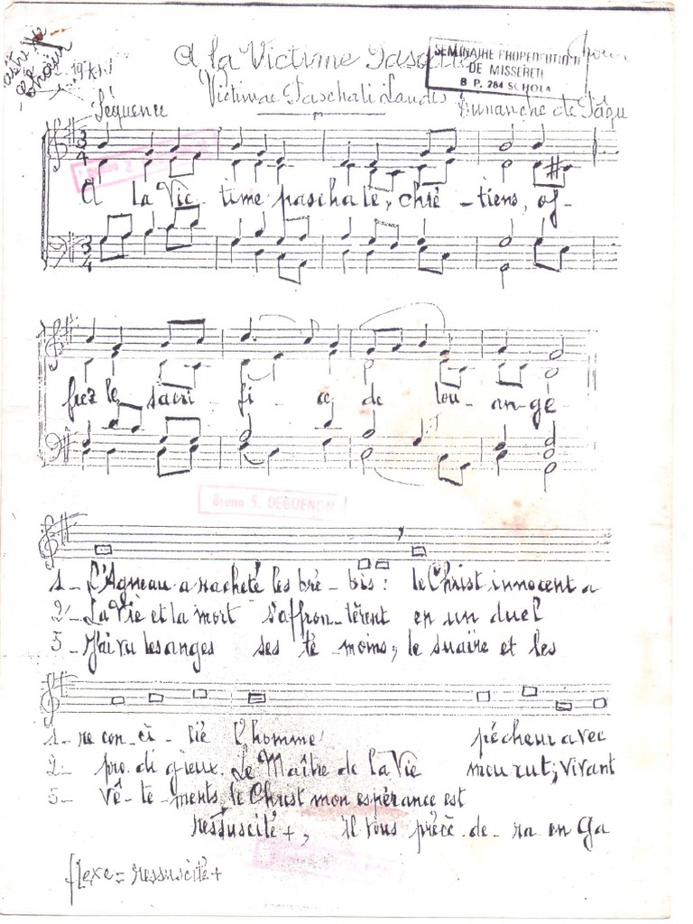 A La Victime Pascale 1 | PDF