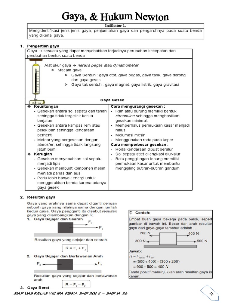 Modul Fisika Semester 1 | PDF