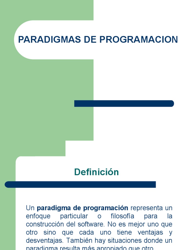 Paradigmas de Programacion | PDF | Programacion Funcional | Lenguaje de programación
