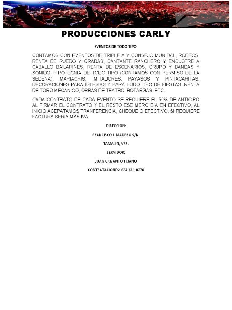 Producciones Carly | PDF