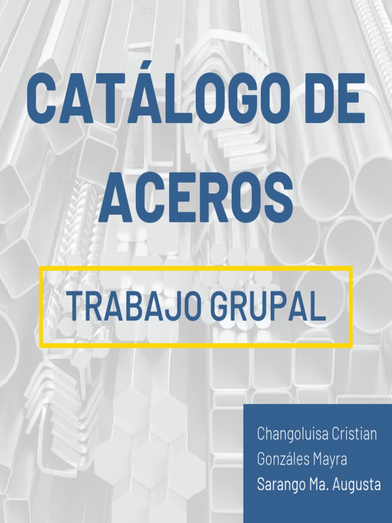 Catálogo - Aceros | PDF | Laminado (metalmecánica) | Acero