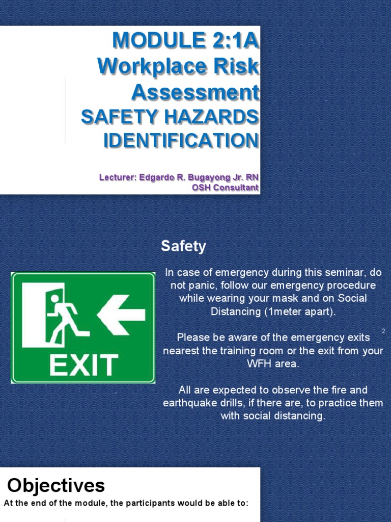 COSH Module 2 - 1A Safety Hazards (Synerquest) - Compressed | PDF ...