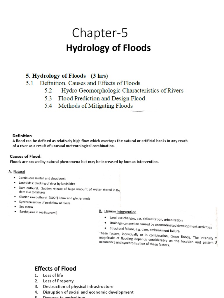 Chapter-5: Hydrology of Floods | PDF