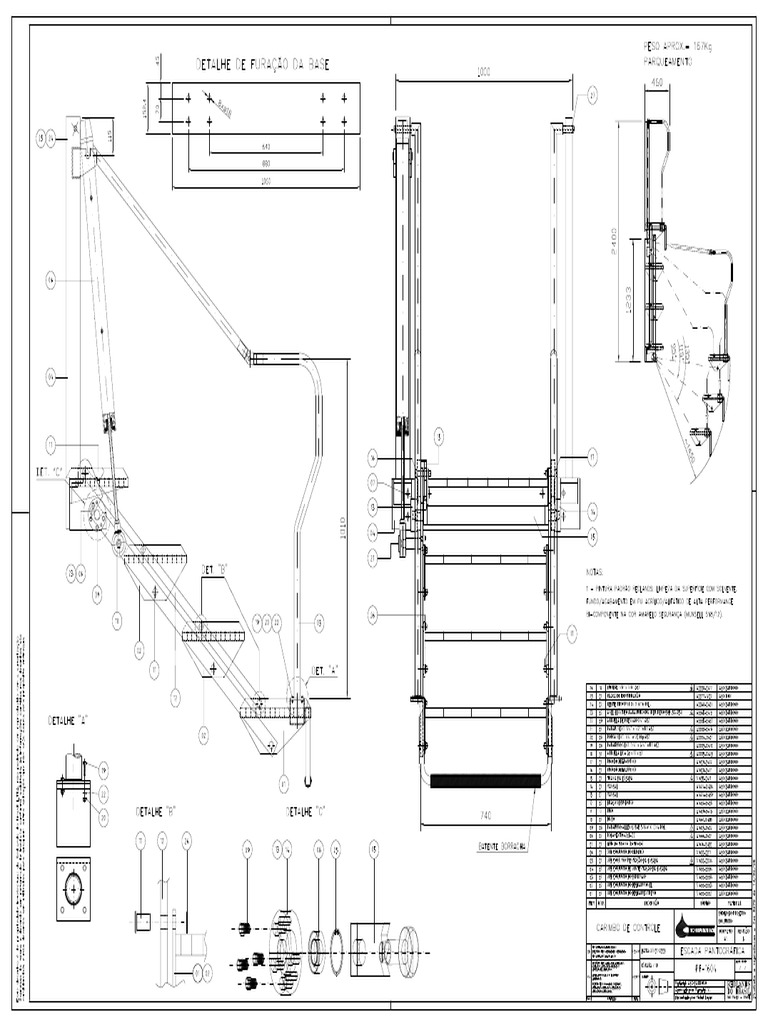 Escada Pantográfica Pf-1604 Rev.5 | PDF