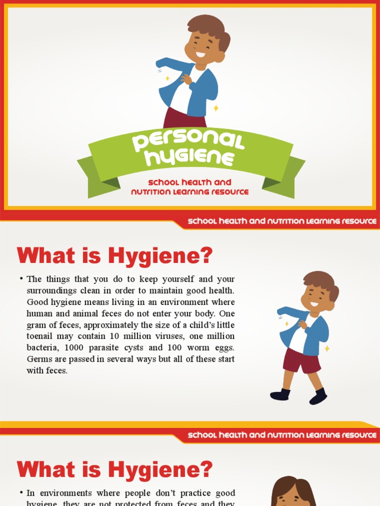 SHN Learning Resource - PPT - Personal Hygiene | PDF