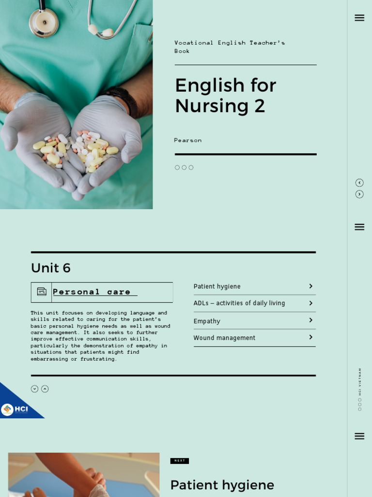English For Nursing 2: Vocational English Teacher's Book | PDF | Health ...