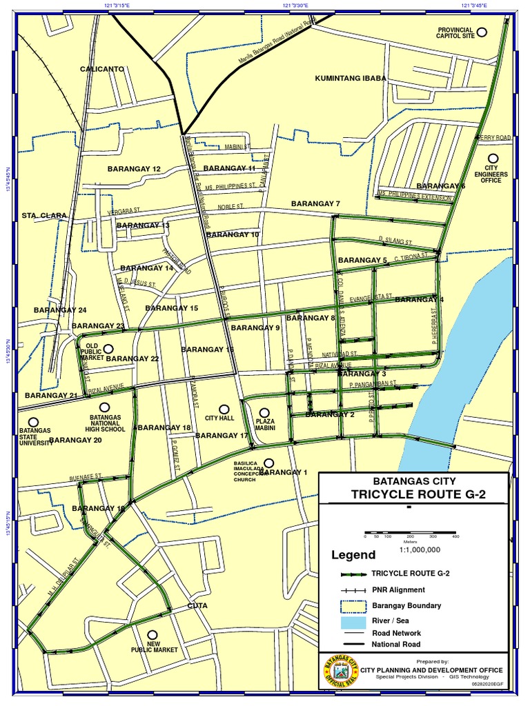 Batangas City Barangay Map | PDF