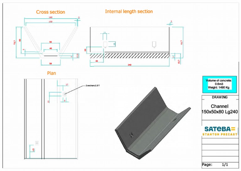 Trapezoidal Channel 1500x560x935 Drawing - Pdf.pagespeed - ce ...