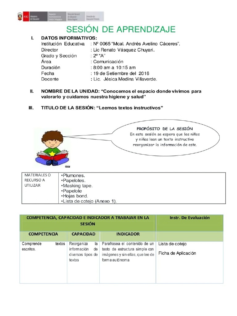 Texto Instruc Ensalada de Frutas | PDF
