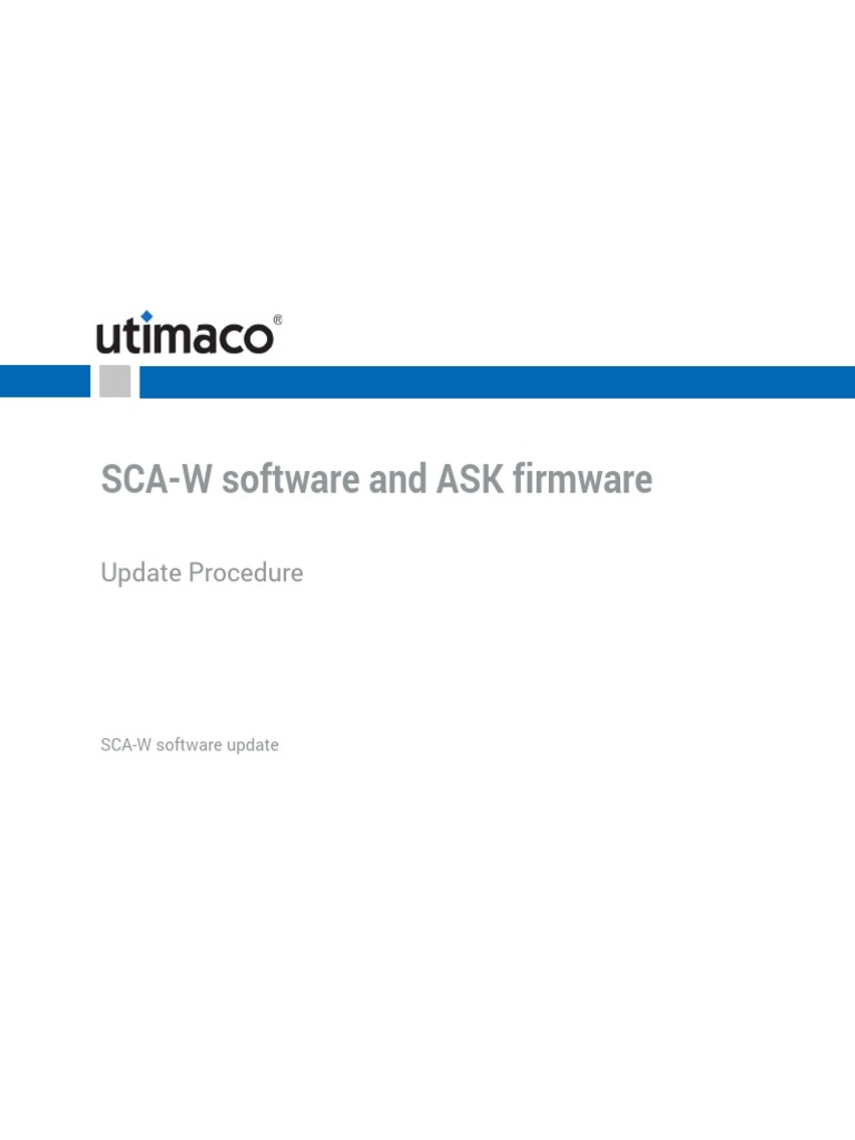 SCAW Installation and Upgrade Procedure SCAW-9003B | PDF | Computer ...
