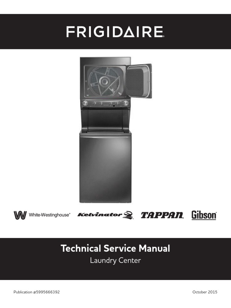 2015 Frigidaire Laundry Center Service Manual | PDF | Washing Machine ...