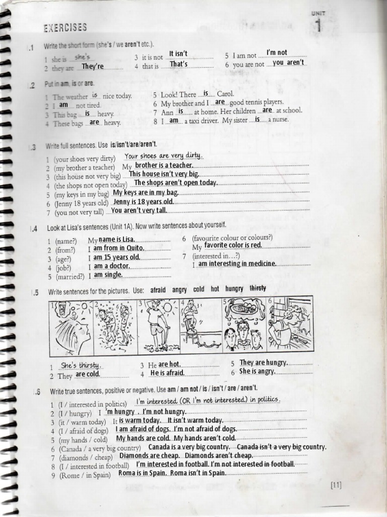 Sentences With The Verb To Be 2 Pdf Human Communication Linguistics