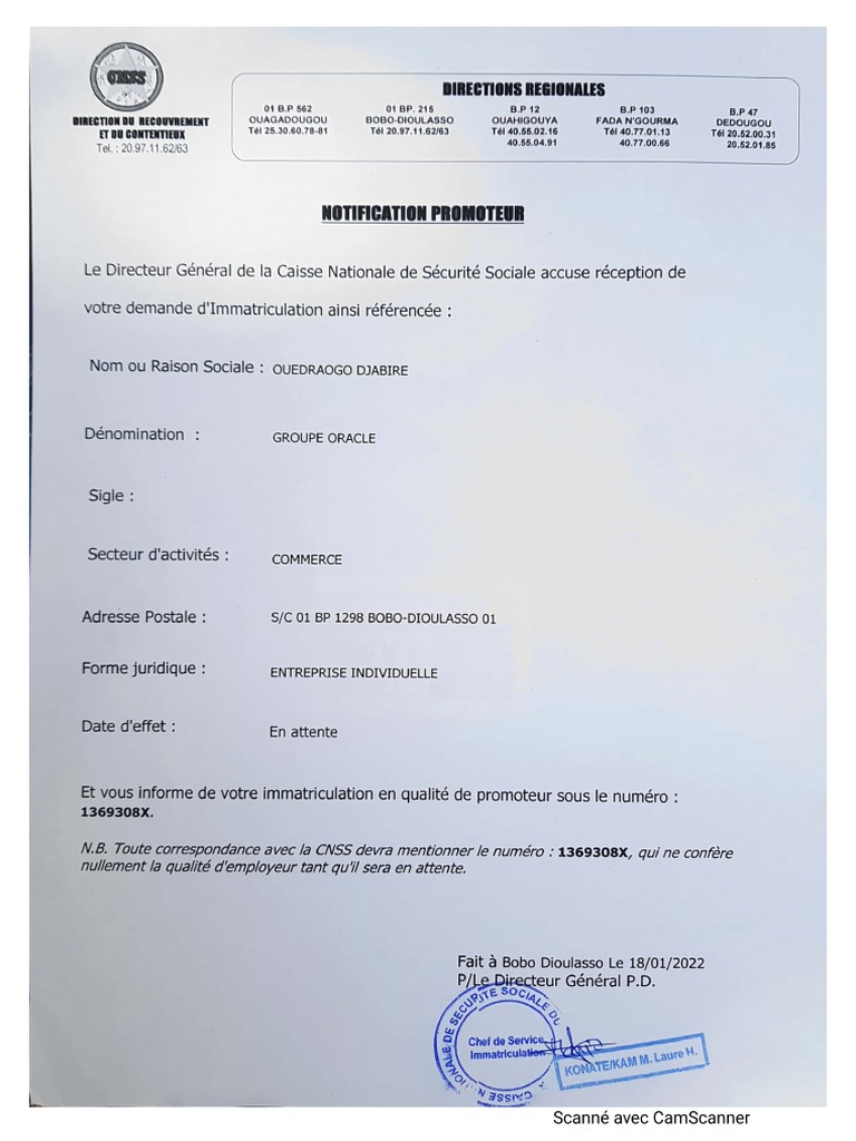 Document Authentique Du GROUPE ORACLE | PDF