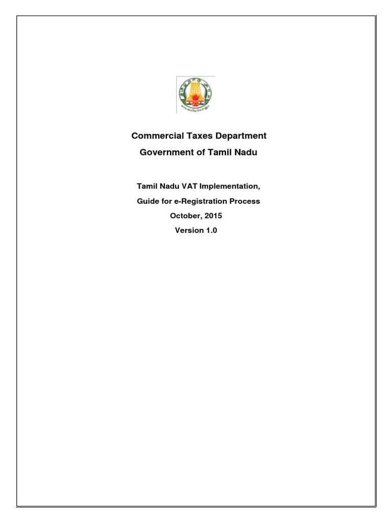 TNVAT Registration User Manual - Latest | PDF | Microsoft Excel | World ...