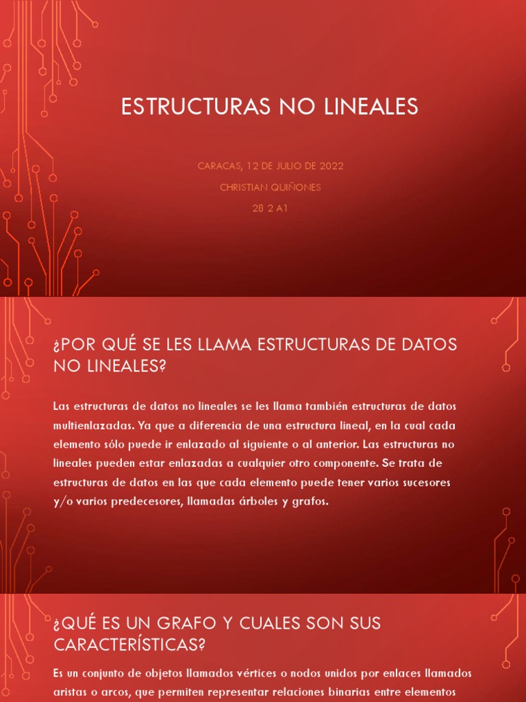 Estructuras de Datos No Lineales | PDF | Informática | Teoría de grafos