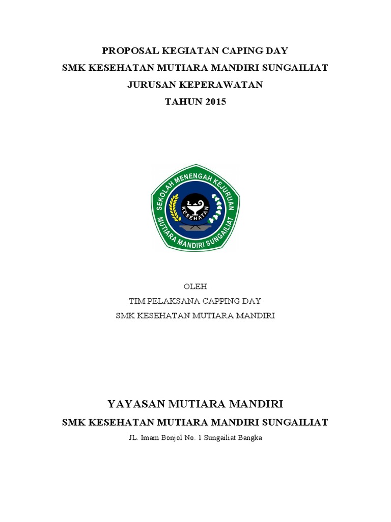 Proposal Kegiatan Caping Day | PDF