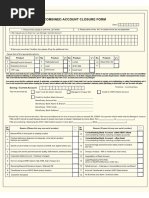 Account Closure Form | PDF