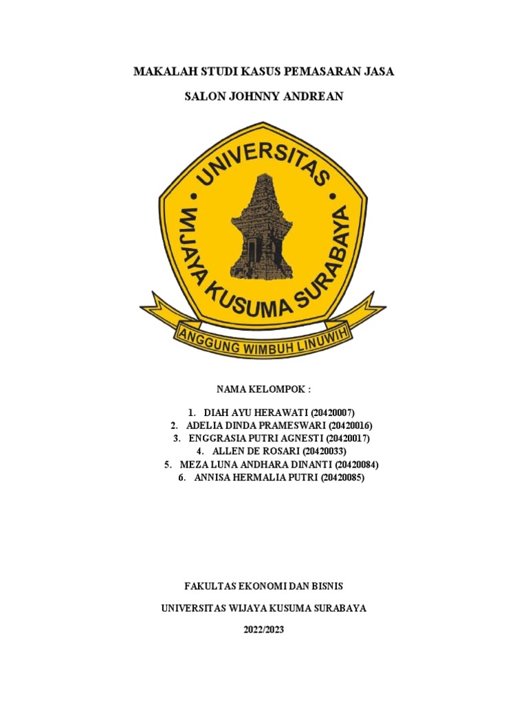 Makalah Studi Kasus Pemasaran Jasa | PDF