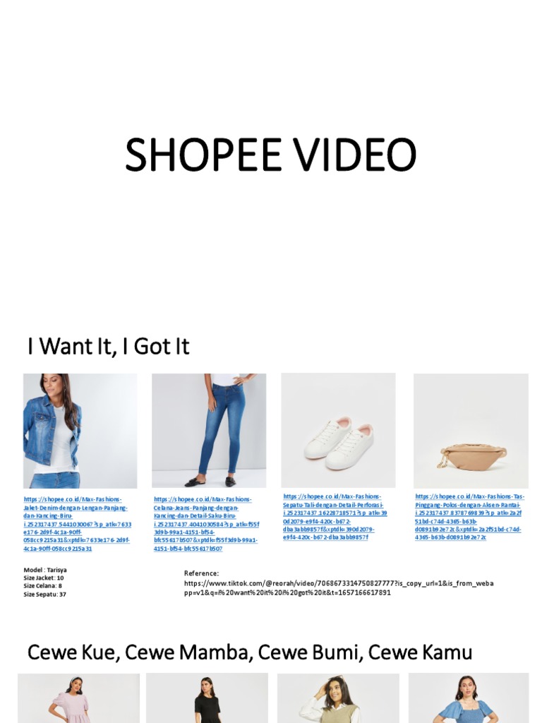 Brief For Shopee Video | PDF