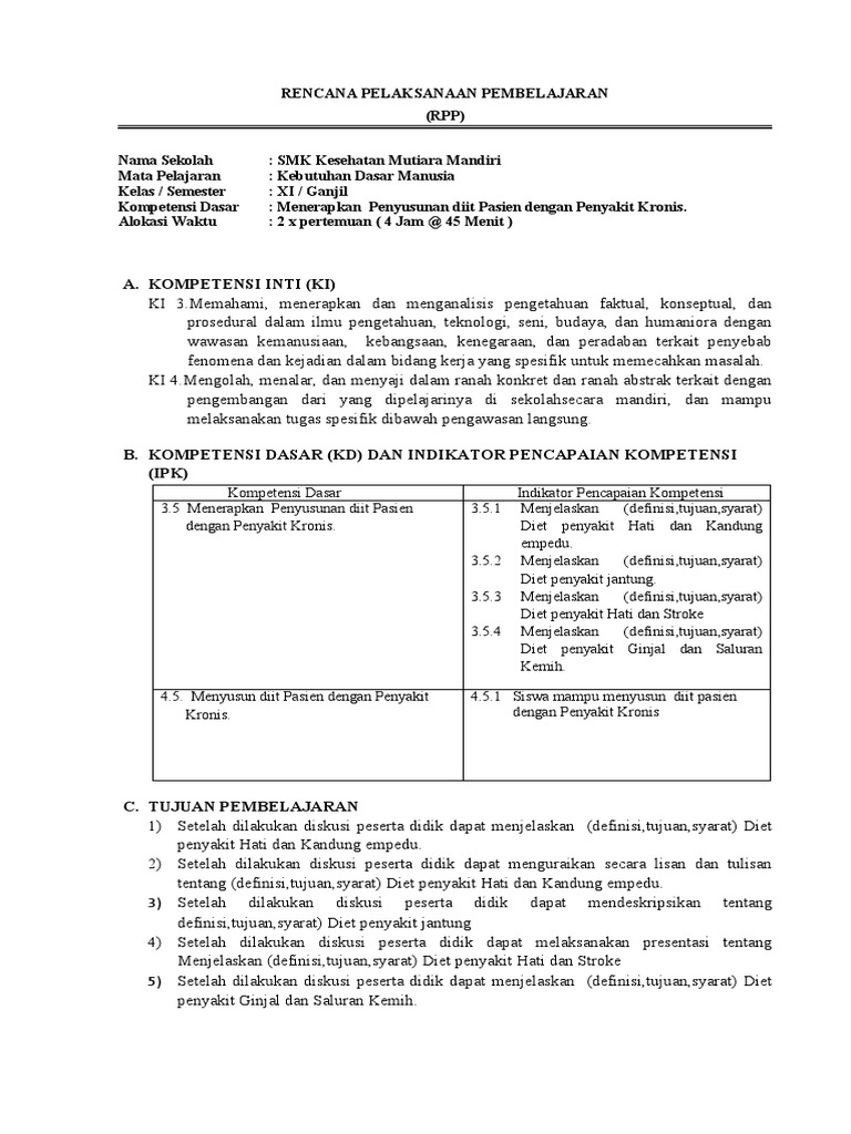 RPP KDM 3.5 | PDF | Karier & Perkembangan