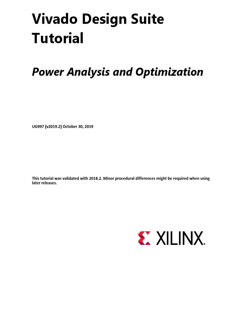 Vivado Power Analysis Optimization Tutorial | PDF | Computer File | Simulation