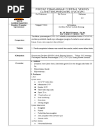 Panduan Pemasangan Central Venous Catheter | PDF