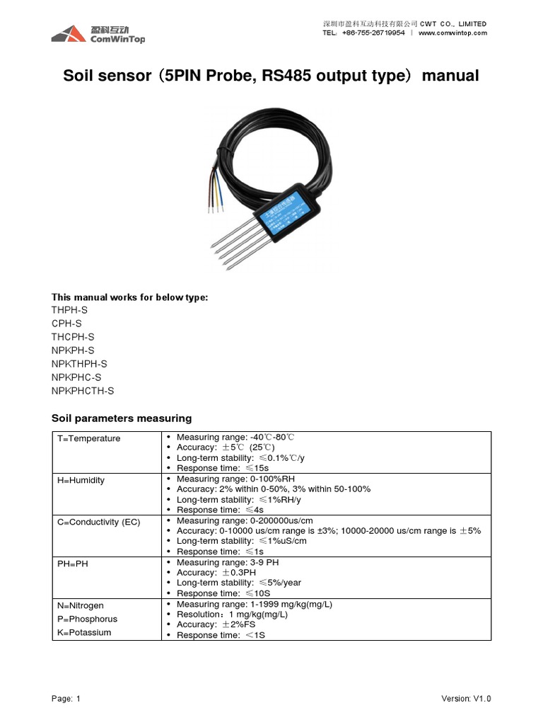 5PIN Probe Type Manual | PDF | Metrology | Computer Engineering