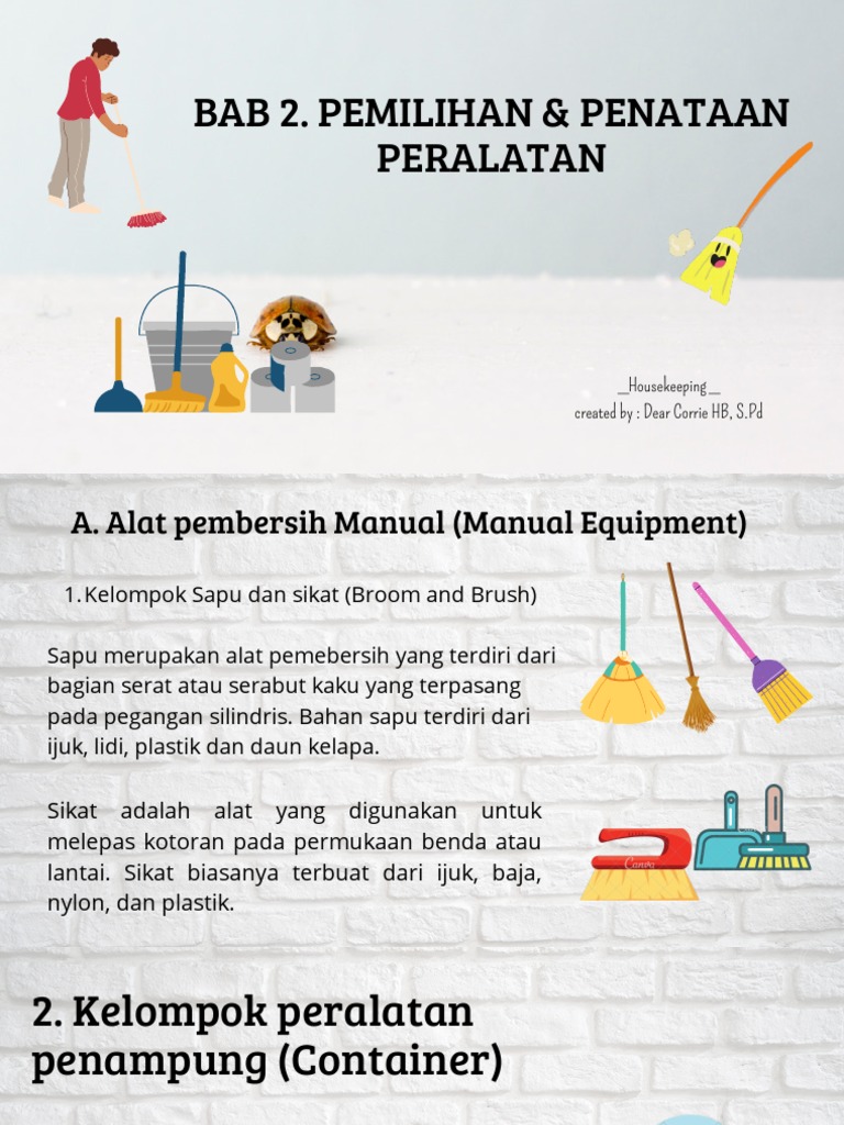 Bab 2. Pemilihan & Penataan Peralatan | PDF | Griya & Taman | Sains & Matematika