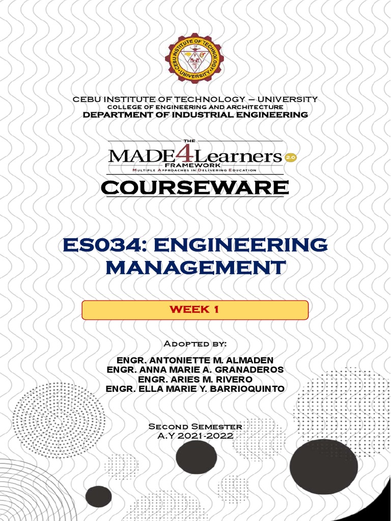 Week 1 Courseware | PDF | Engineer | Morality