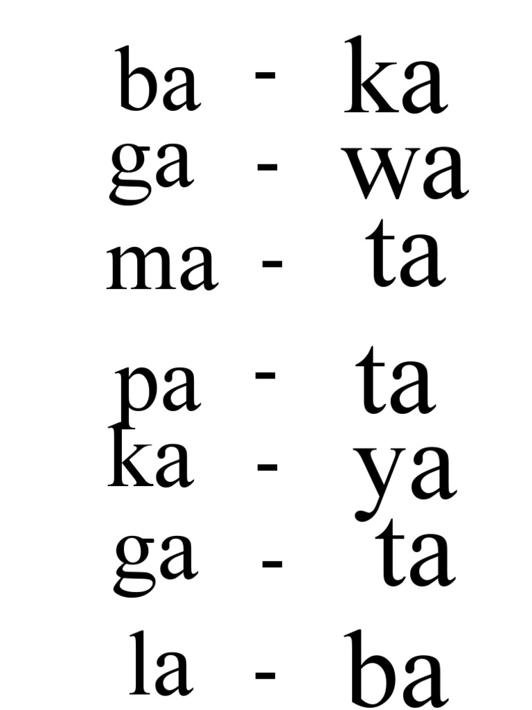 Pantig (Reading) | PDF