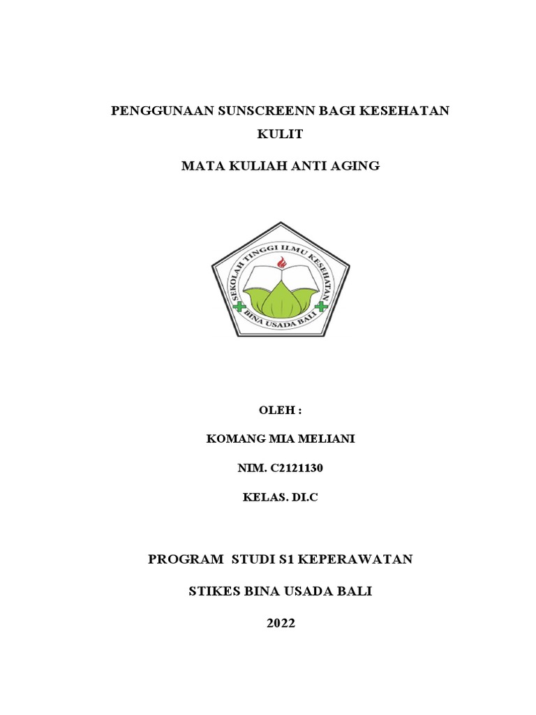 C2121130 - Tugas Anti Aging - Komang Mia Meliani | PDF | Sains & Matematika